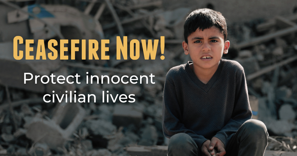 Ceasefire in Gaza Now - Environmental Health Coalition